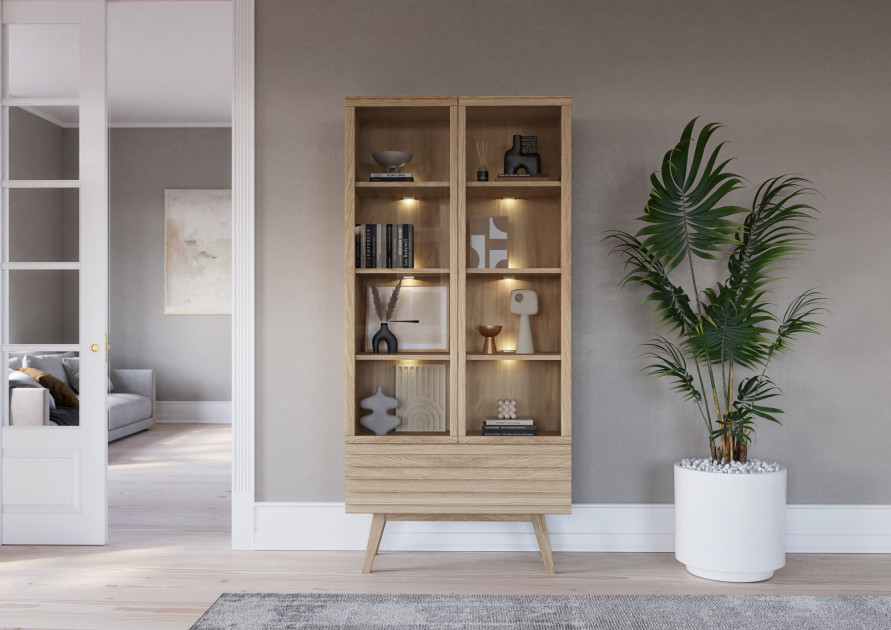 Beautiful display cabinets and bookcases in oak »CASØ Furniture