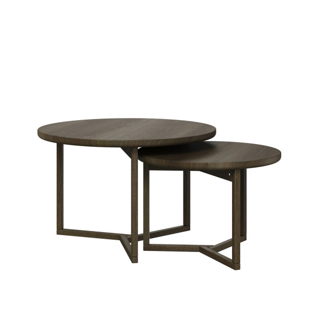 CASØ Timeless coffee table set - Round table in solid oak